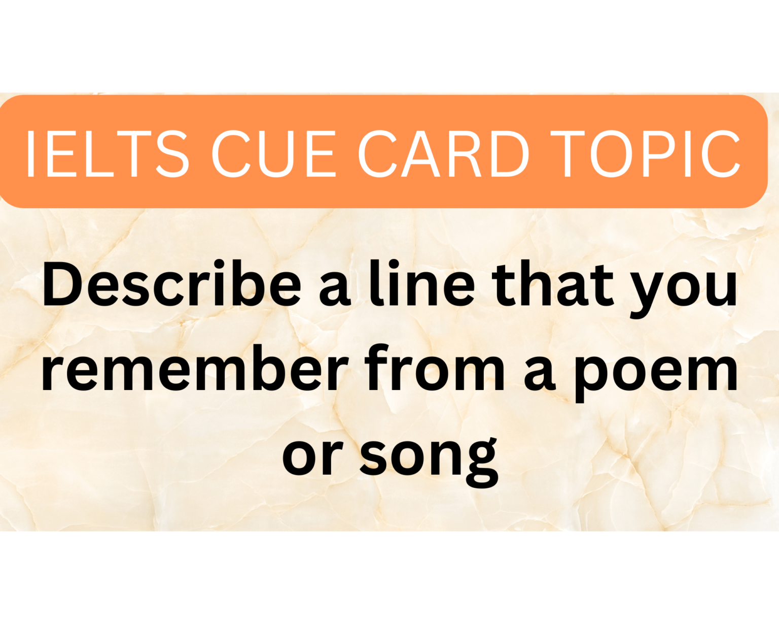 Describe A Line That You Remember From A Poem Or Song